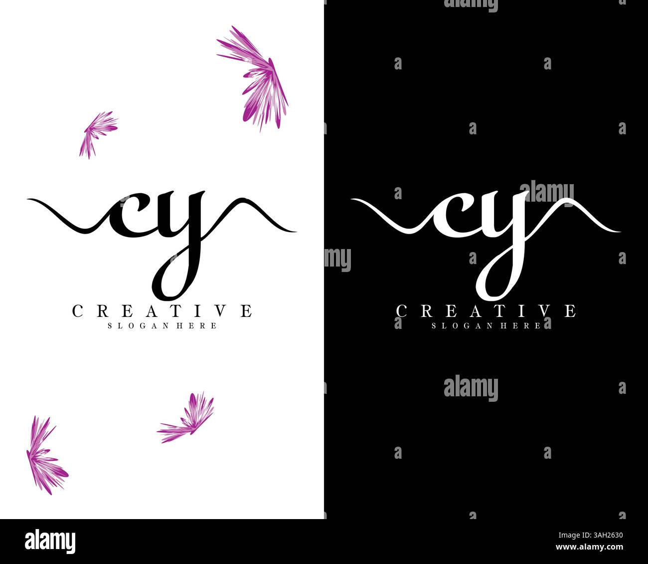 creative letter CY , YC logo design vector Stock Vector Image & Art - Alamy