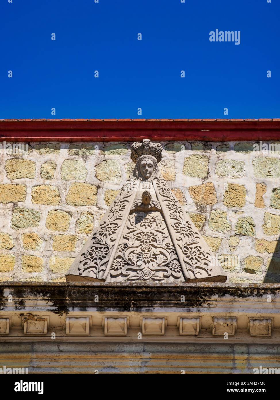Basilica of Our Lady of Solitude, detailed view, Oaxaca de Juarez ...