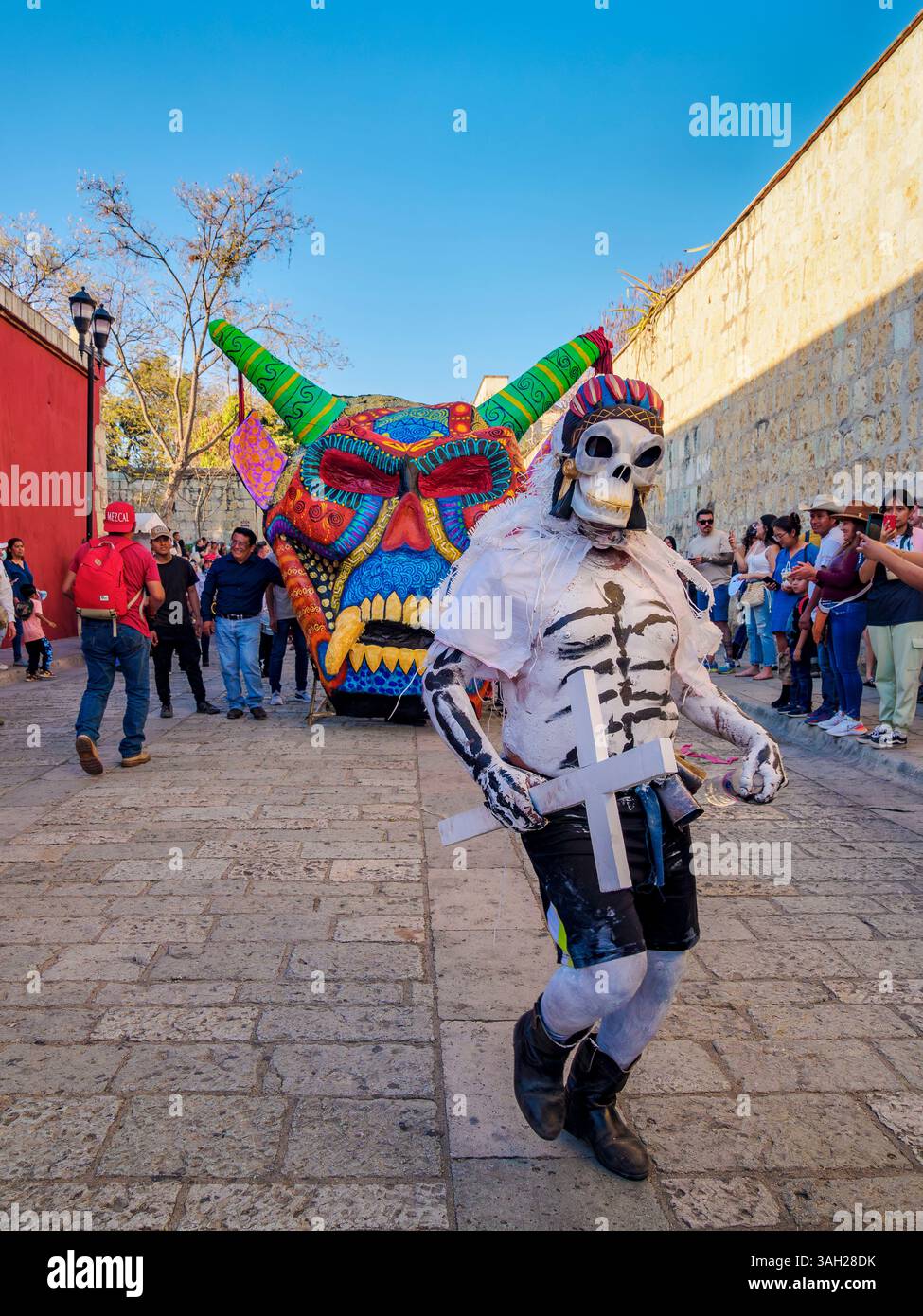 Carnival Parade at the Macedonio Alcala Street, Oaxaca de Juarez ...
