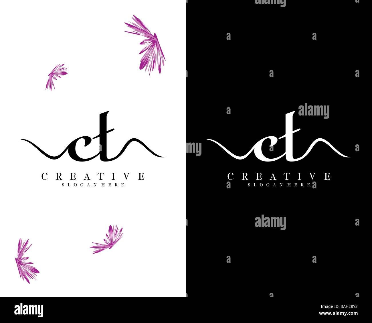 creative letter CT, TC logo design vector Stock Vector Image & Art - Alamy