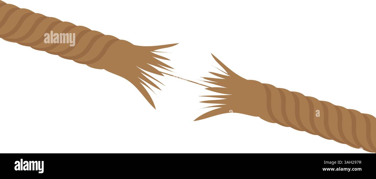 The rope breaks to break the rope, the space where thinly there is and ...