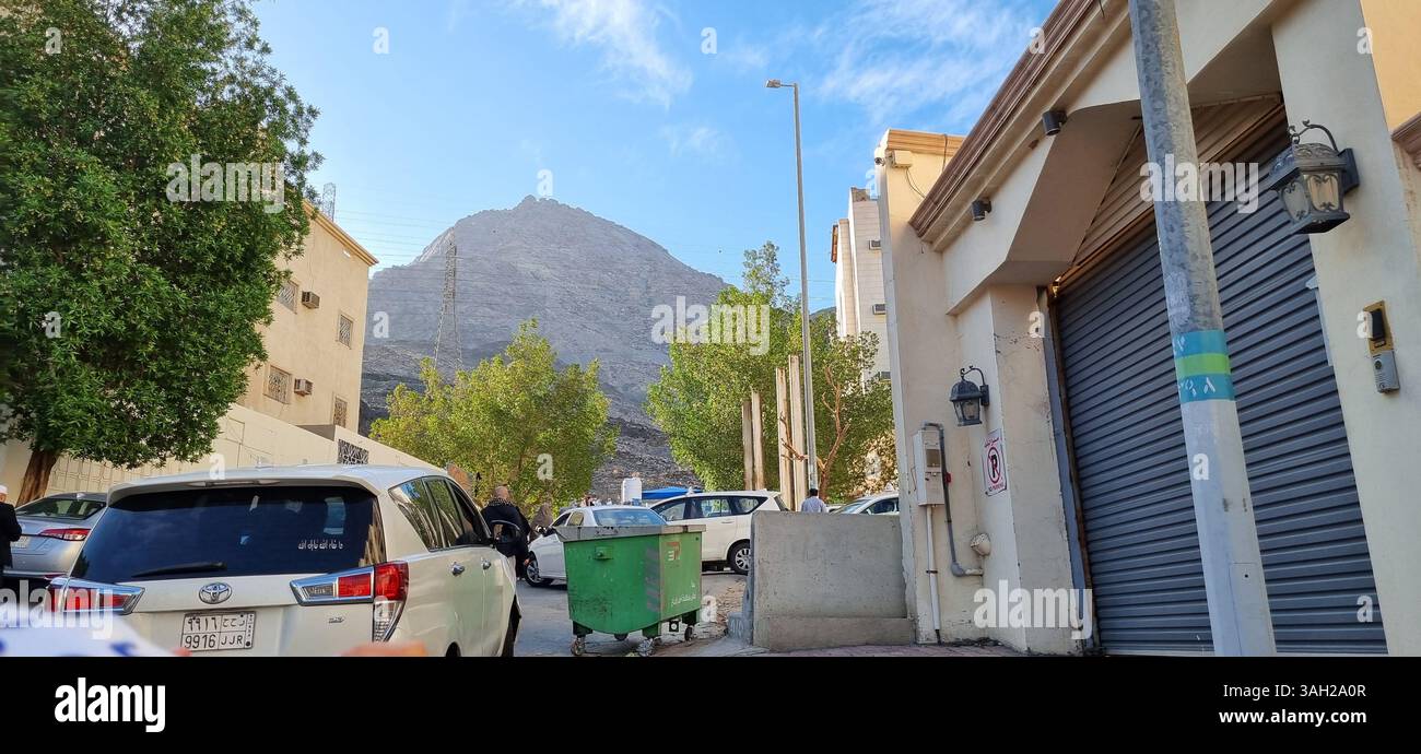 Mecca, Saudi Arabia - December 26th, 2022: View of Jabal Tsur from the ...