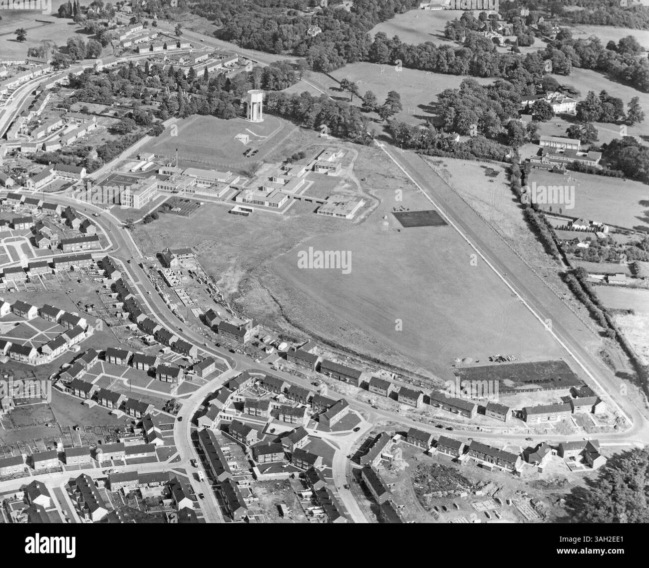 An aerial view of Chantry Secondary Modern School (now Chantry Academy ...