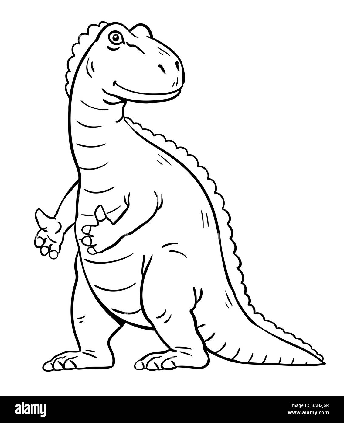 Cute cartoon dinosaur iguanodon Stock Vector Image & Art - Alamy