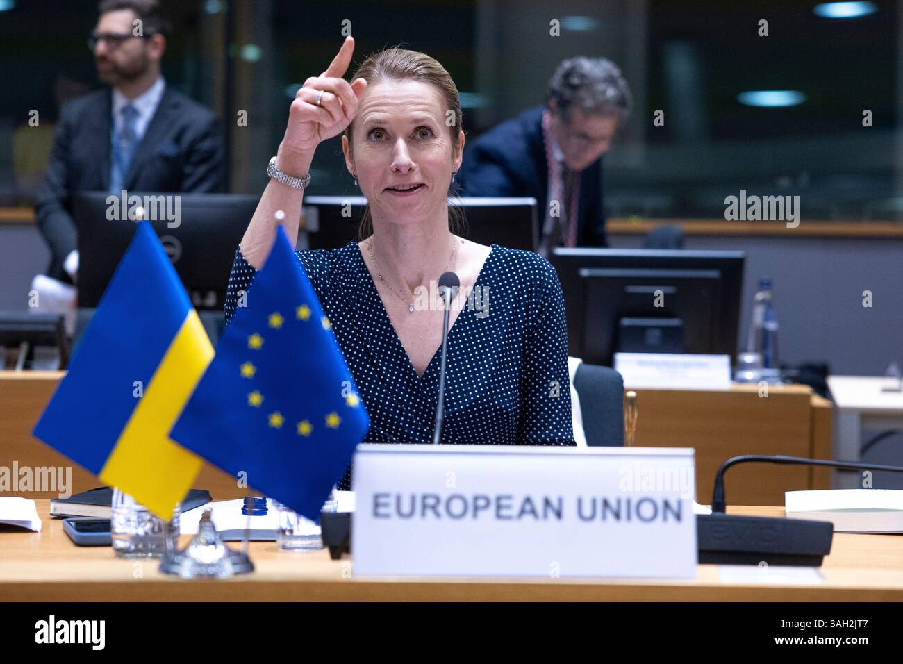 European Union foreign policy chief Kaja Kallas attends the EU-Ukraine ...