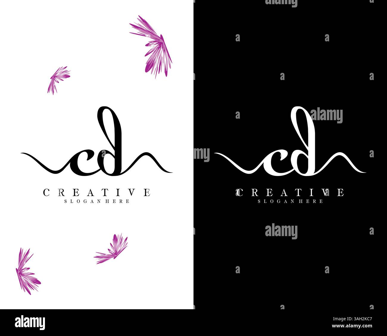 creative letter CD, DC logo design vector Stock Vector Image & Art - Alamy