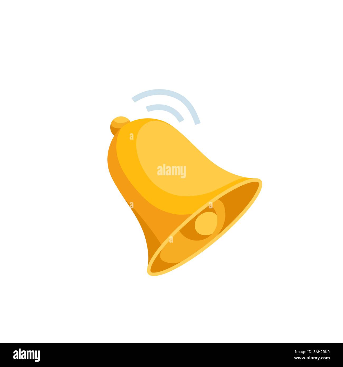 3d white notification bell Stock Vector Images - Alamy