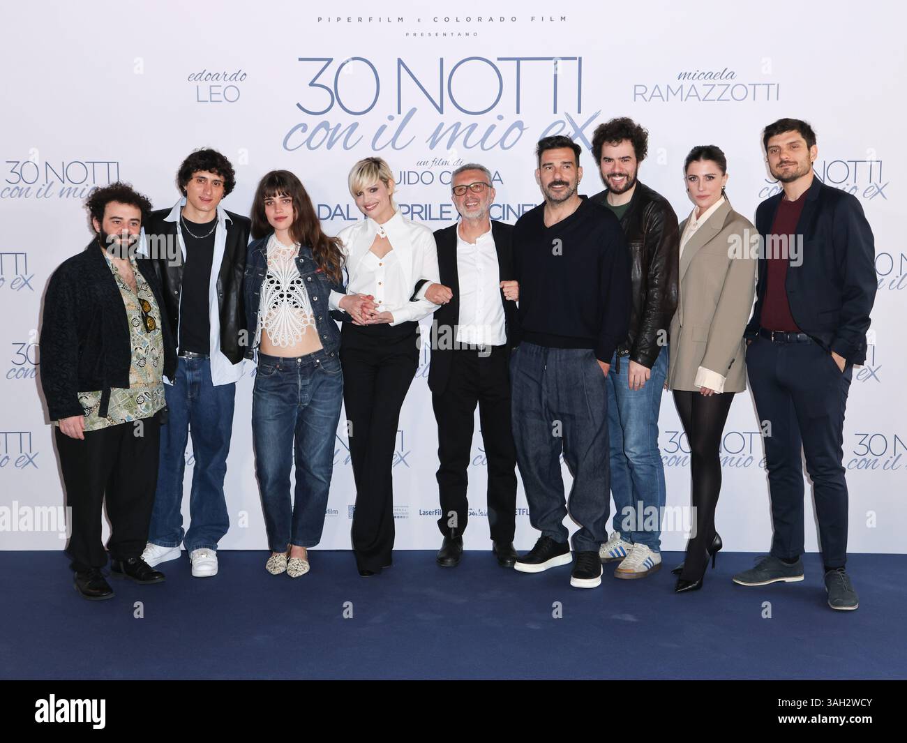 Rome, Italy. 09th Apr, 2025. Rome, Barberini cinema, photocall film "30 ...