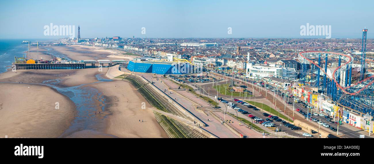 Aerial image of Blackpool Pleasure Beach Stock Photo - Alamy