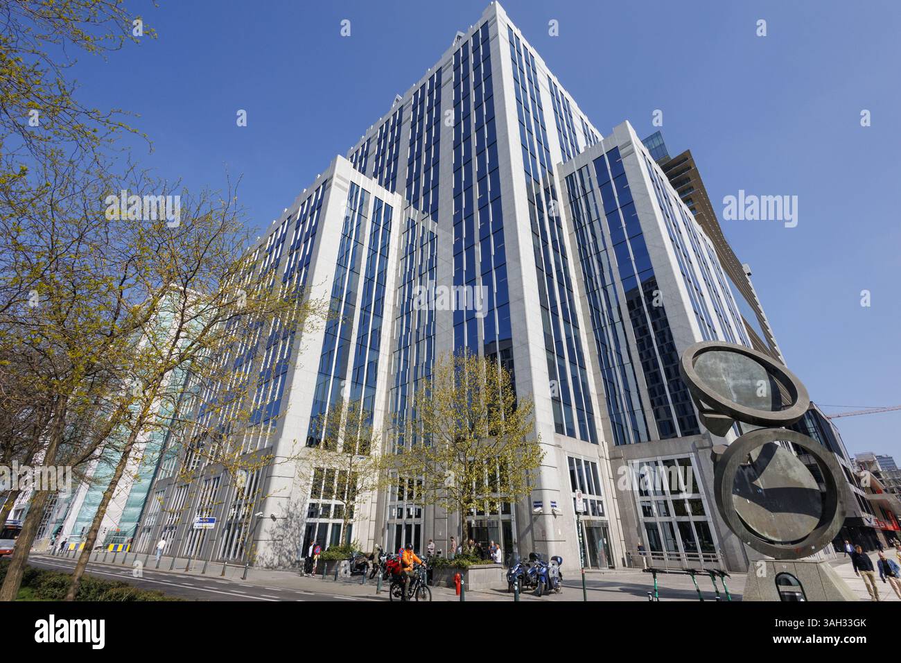 Brussels, Belgium. 09th Apr, 2025. An outside view of the building of ...
