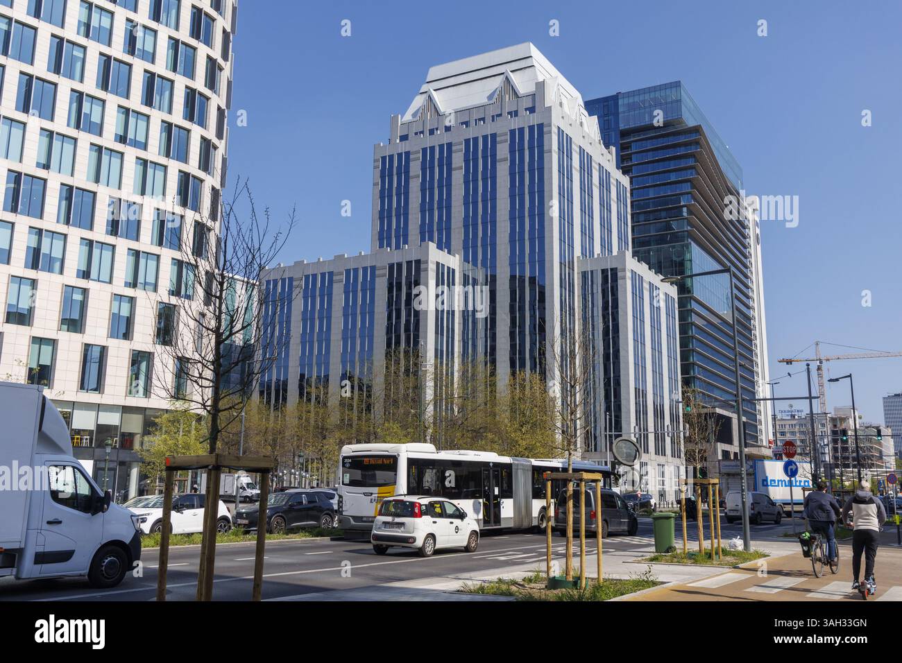 Brussels, Belgium. 09th Apr, 2025. An outside view of the building of ...