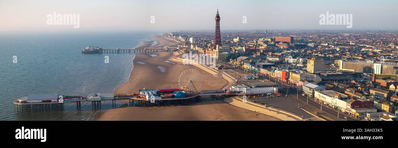 Image of Blackpool Townscape featuring the Blackpool Tower Stock Photo ...