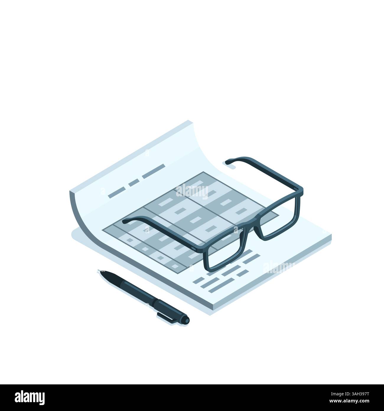 Objects on table in Stock Vector Images - Alamy