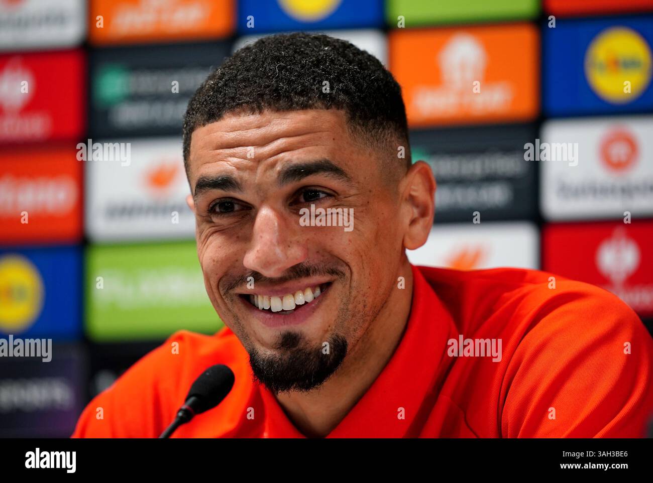 Rangers' Leon Balogun during a press conference at Ibrox Stadium ...