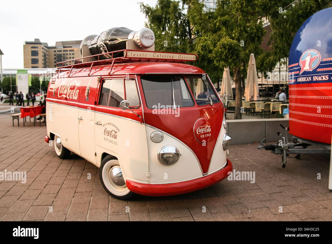 vintage volkswagen VW T1 splitty transporter promotional van with coca ...