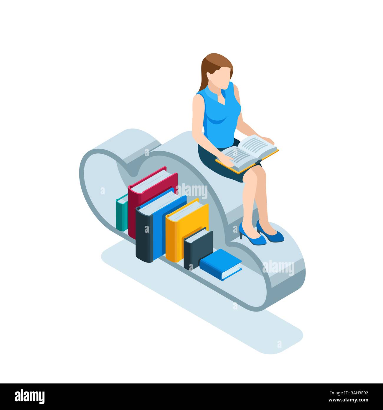 Reading data in digital Stock Vector Images - Alamy