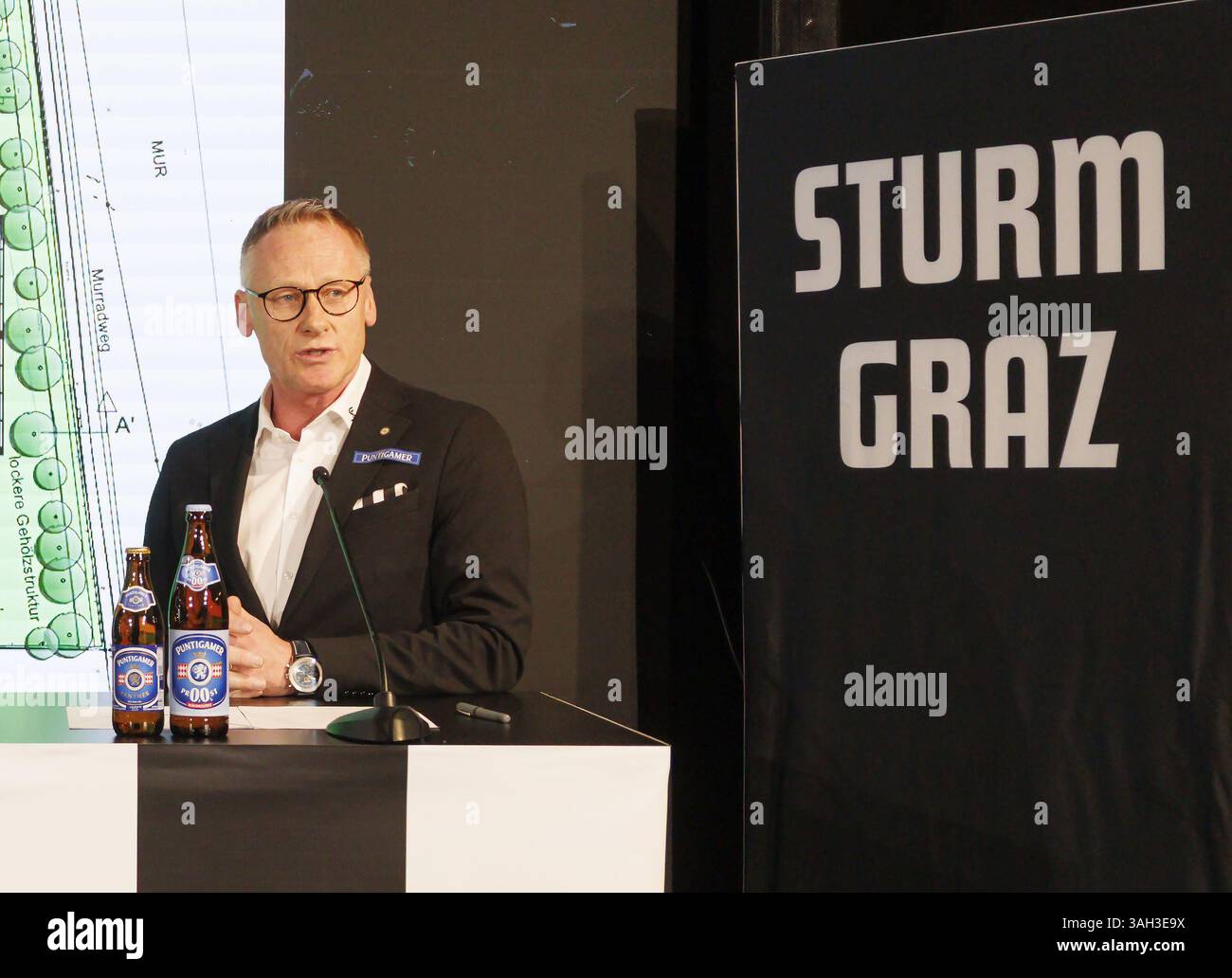 ABD0087 20250409 - ÖSTERREICH: Sturm Graz Vizepräsident Peter Schaller ...