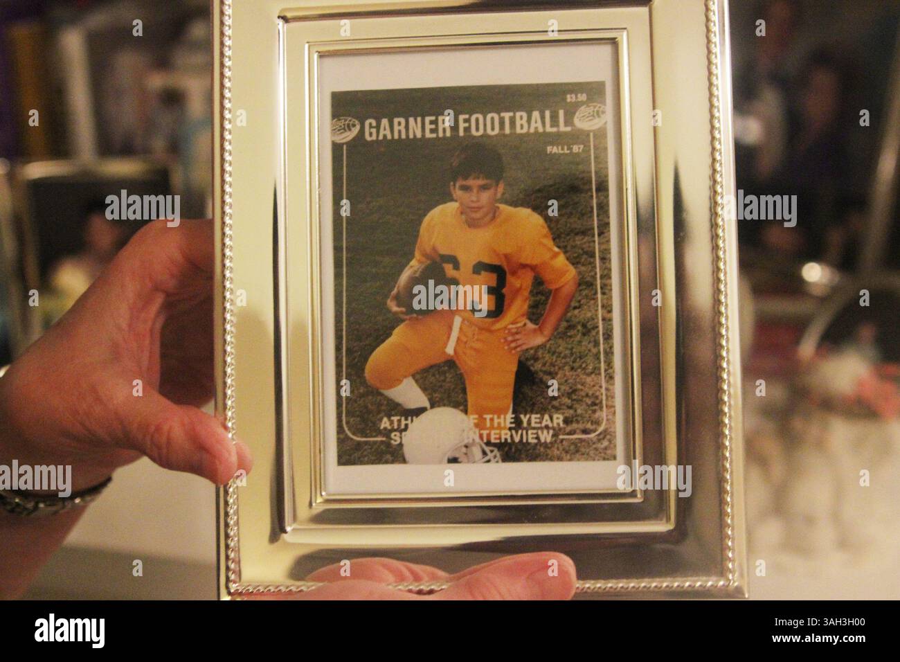 March 11, 2015 - Garner, NC, USA - Linda Wiggs holds a photo of her son ...