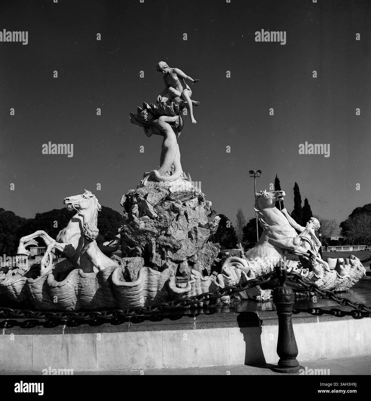 Renaissance-style, Las Nereidas Monumental Fountain, 1903 statue of ...