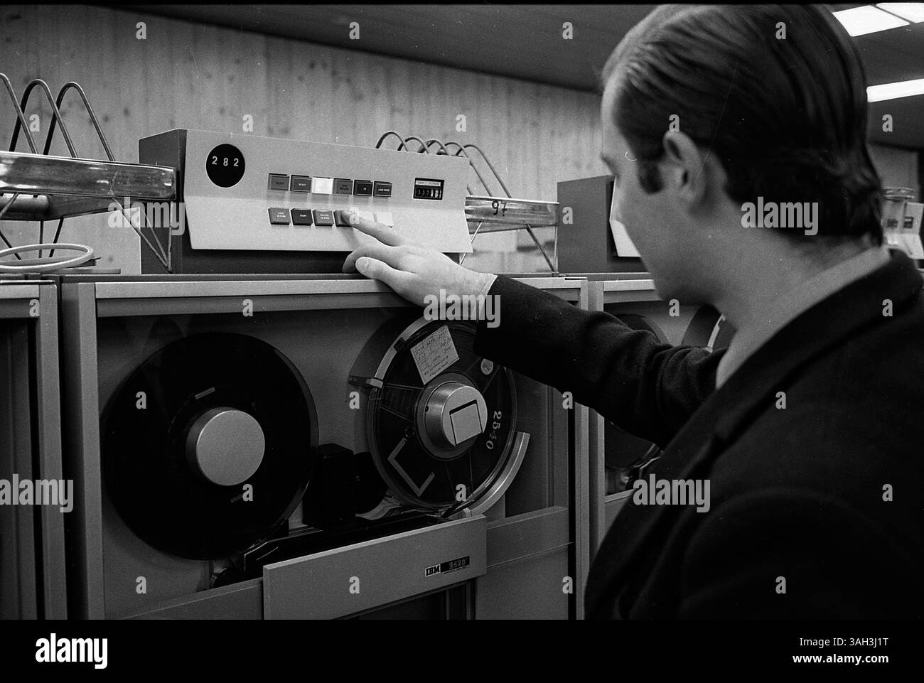 IBM vintage bank computing system, Buenos Aires, Argentina, May 26 ...