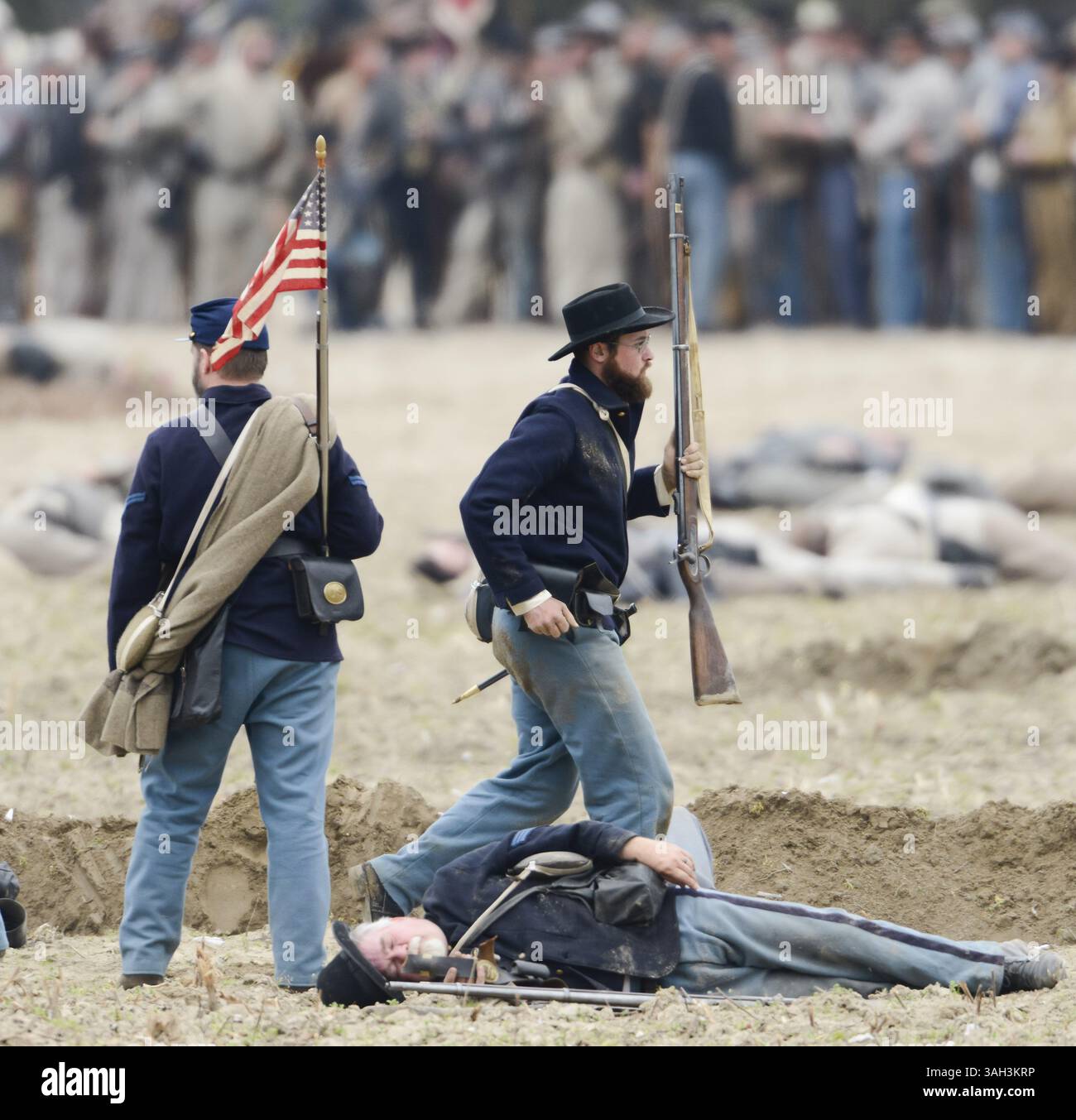 March 22, 2015 - Four Oaks, North Carolina, USA - American Civil War re ...