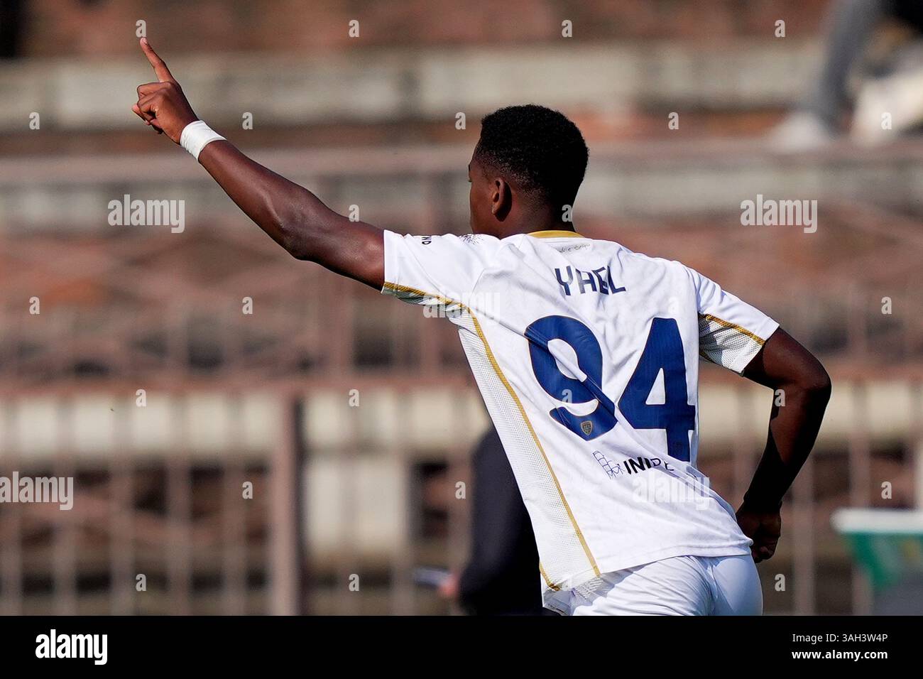 Cagliari's Yael Trepy celebrates 0-3 during the Primavera Italy Cup ...