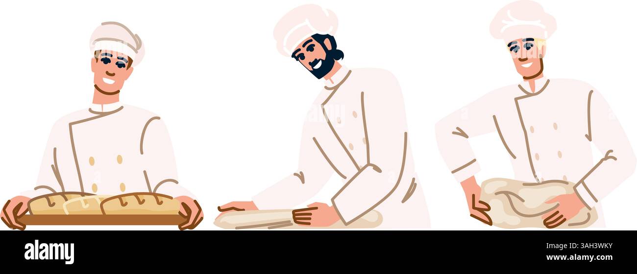 yeast bread baker vector Stock Vector Image & Art - Alamy