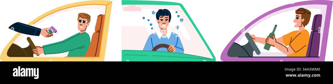 impairment drunk driver man vector Stock Vector Image & Art - Alamy