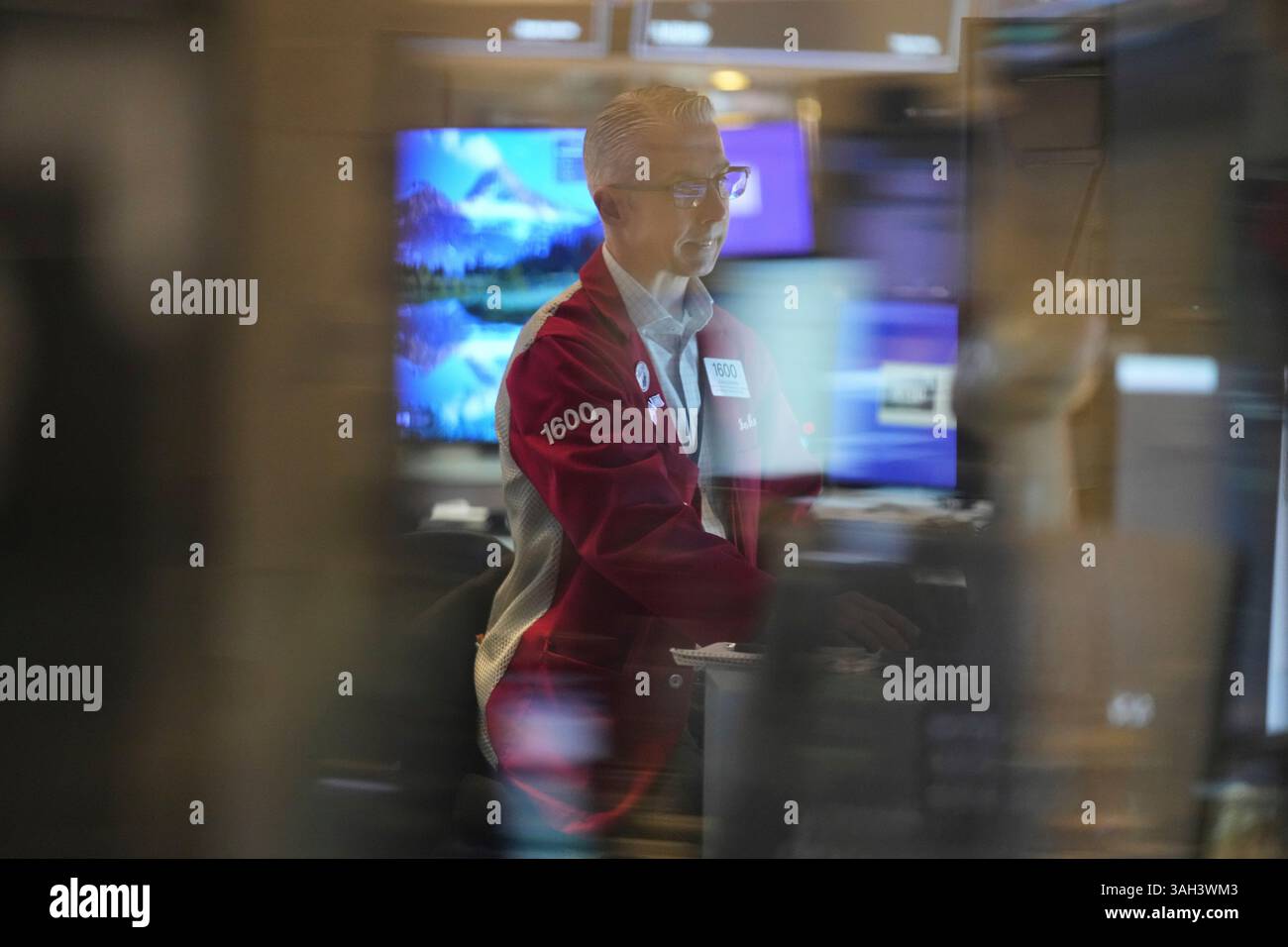 John Gorman works on the floor at the New York Stock Exchange in New ...