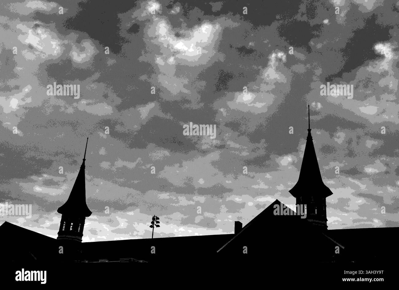 Twin spires churchill downs Black and White Stock Photos & Images - Alamy