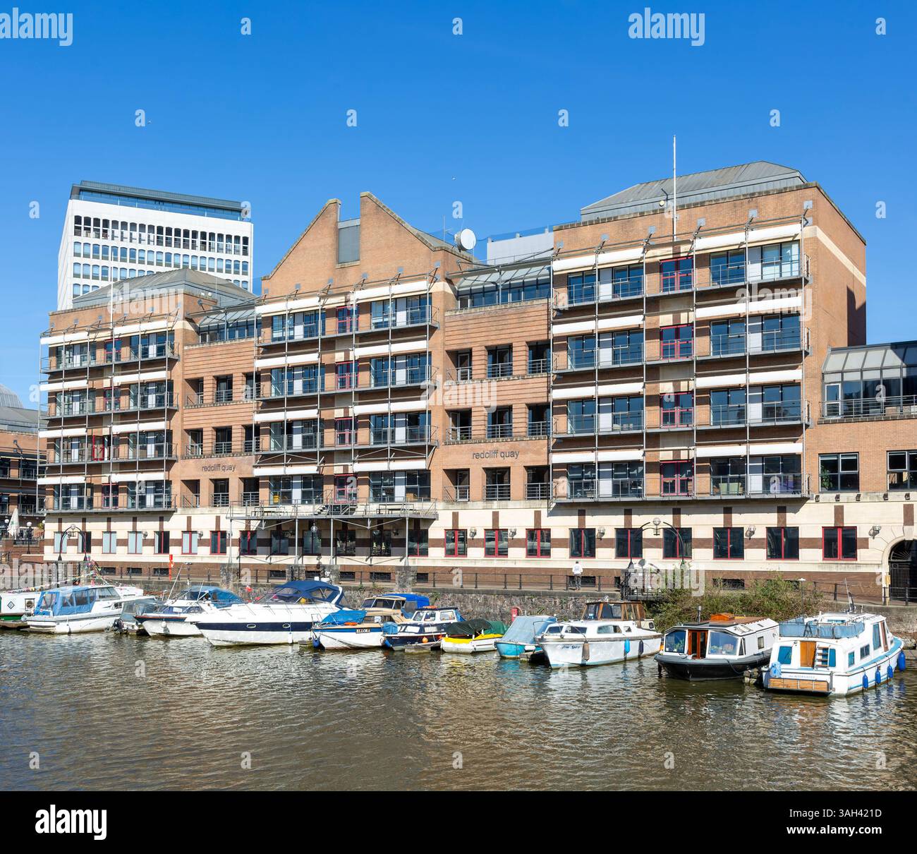 Waterfront apartment buildings, Redcliff Quay, Floating Harbour, River ...