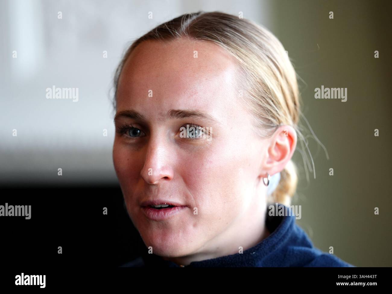 Oxford University Boat Team's Heidi Long during a press conference at ...