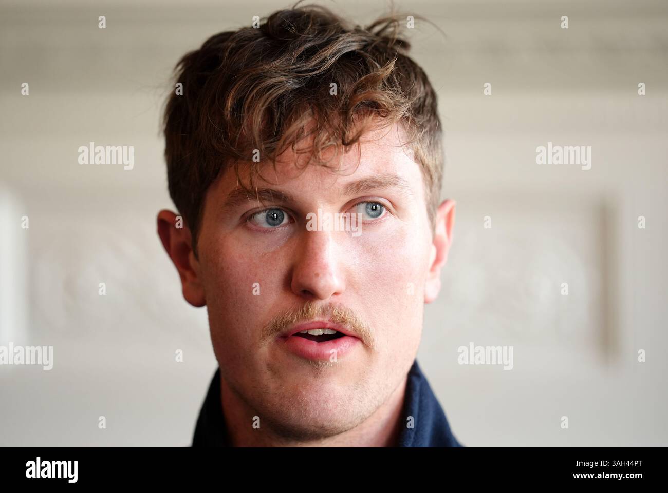 Oxford University Boat Team's James Doran during a press conference at ...