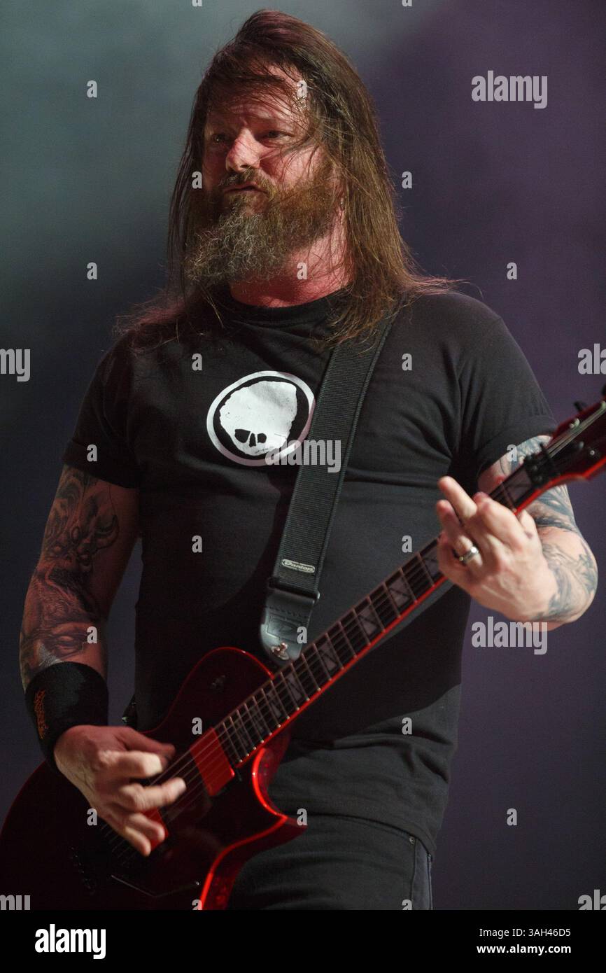 May 22, 2015 - Pryor, Oklahoma, U.S - Guitarist GARY HOLT of American ...