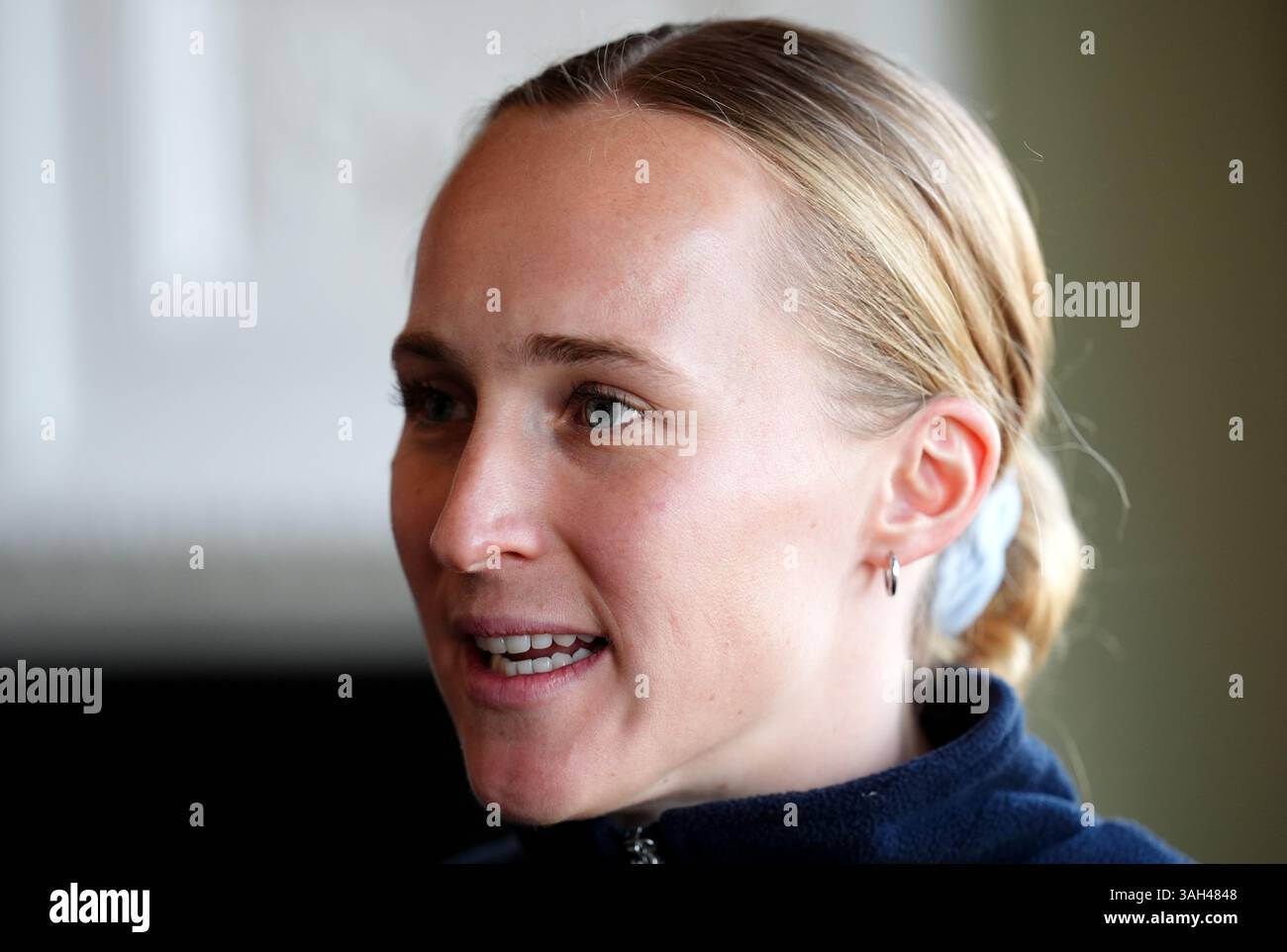 Oxford University Boat Team's Heidi Long during a press conference at ...