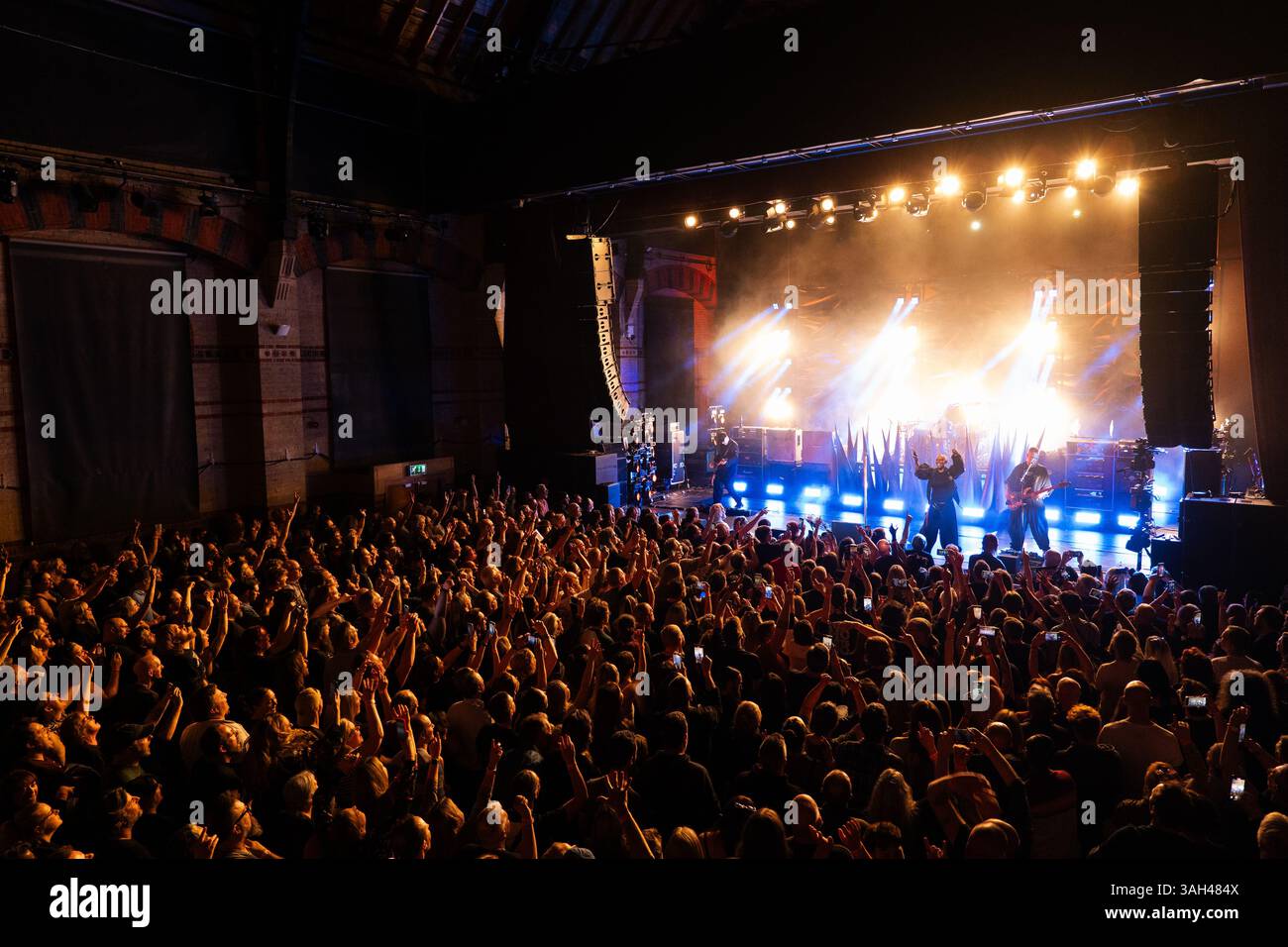 Cambridge, UK, 8 April, 2025. Skunk Anansie in concert. Pictured left ...
