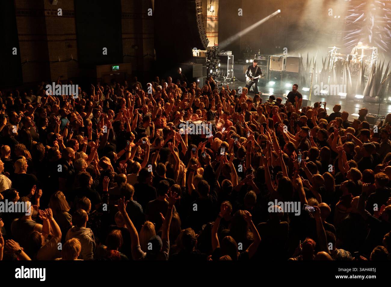 Cambridge, UK, 8 April, 2025. Skunk Anansie in concert. Pictured left ...