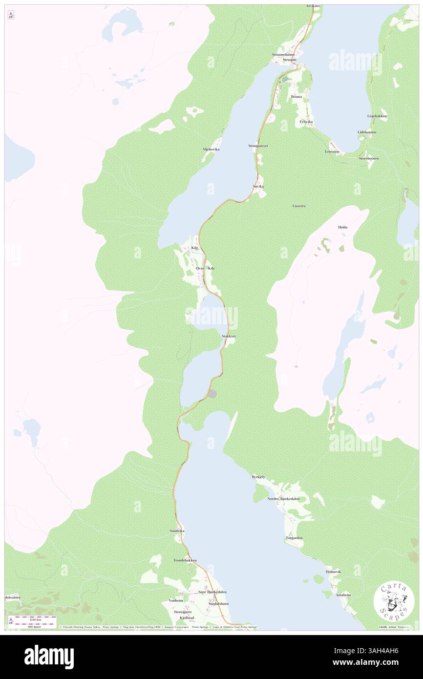 Nedstevatnet, Volda, NO, Norway, Møre og Romsdal, N 62 2' 15'', N 6 2 ...