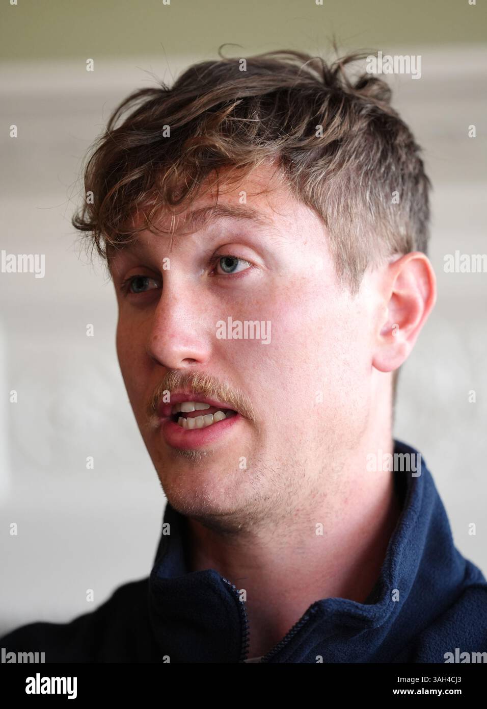 Oxford University Boat Team's James Doran during a press conference at ...