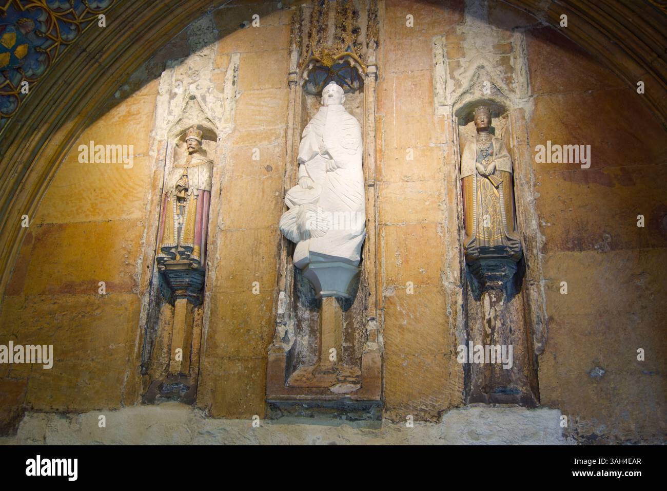 Statue of HRH Prince Philip Duke of Edinburgh by Charles Gurry flanked ...