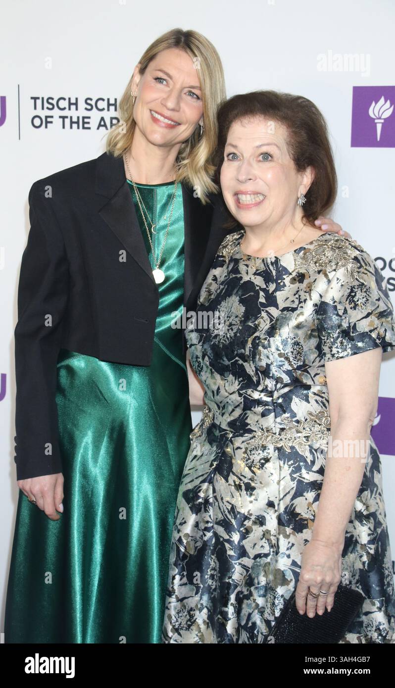 April 07, 2025 Claire Danes, Winnie Holzman attend NYU Tisch Gala 2025 ...