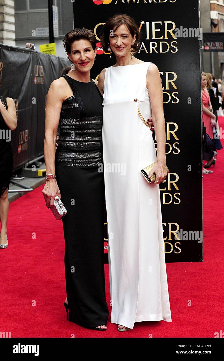 April 12, 2015 - London, England - Tamsin Greig and Haydn Gwynne ...