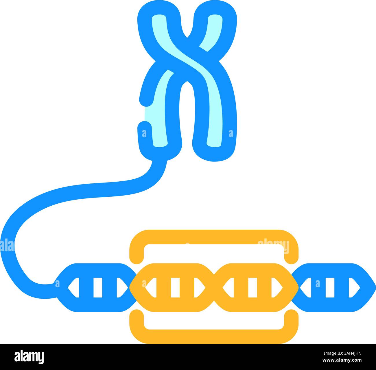gene genetic engineering color icon vector illustration Stock Vector ...