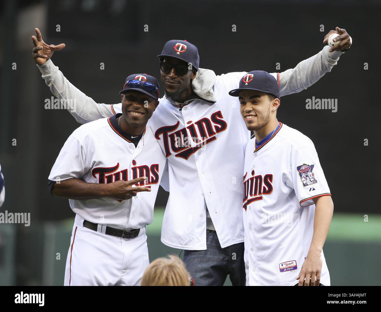 April 13, 2015 - Minneapolis, MN, USA - Minnesota Twins' Torii Hunter ...
