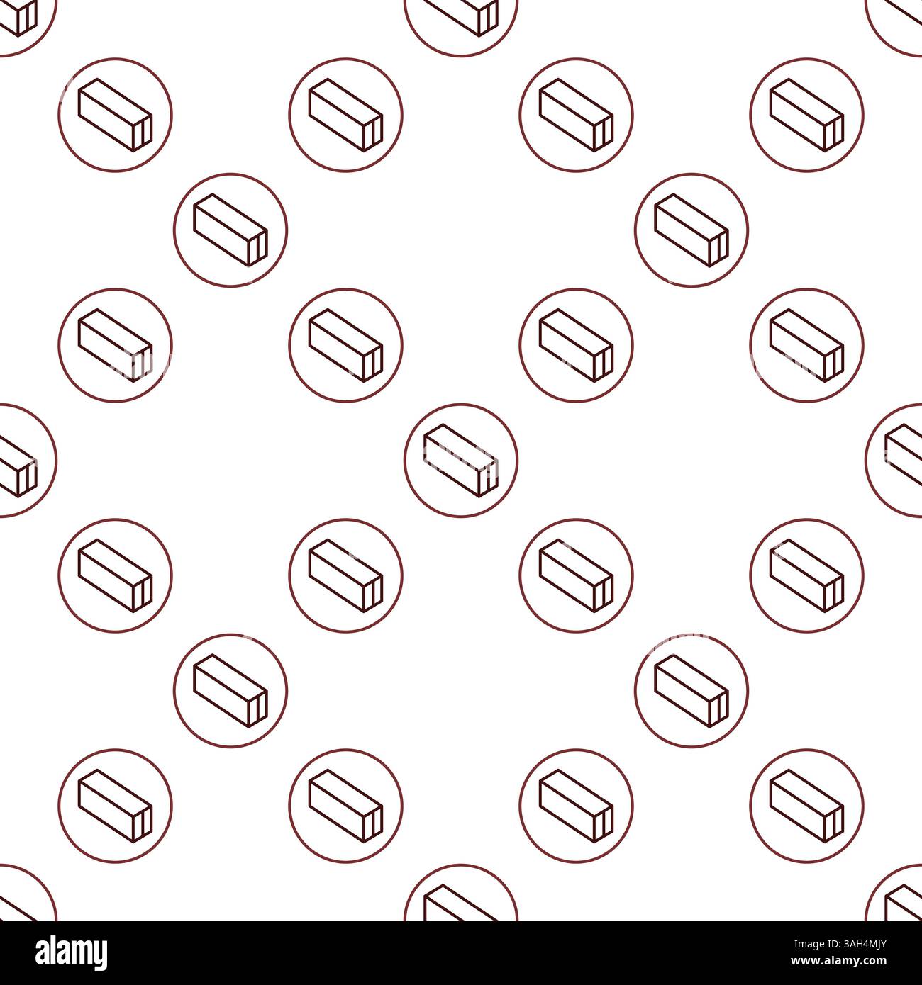Container in Circle vector minimal cargo concept seamless pattern Stock ...