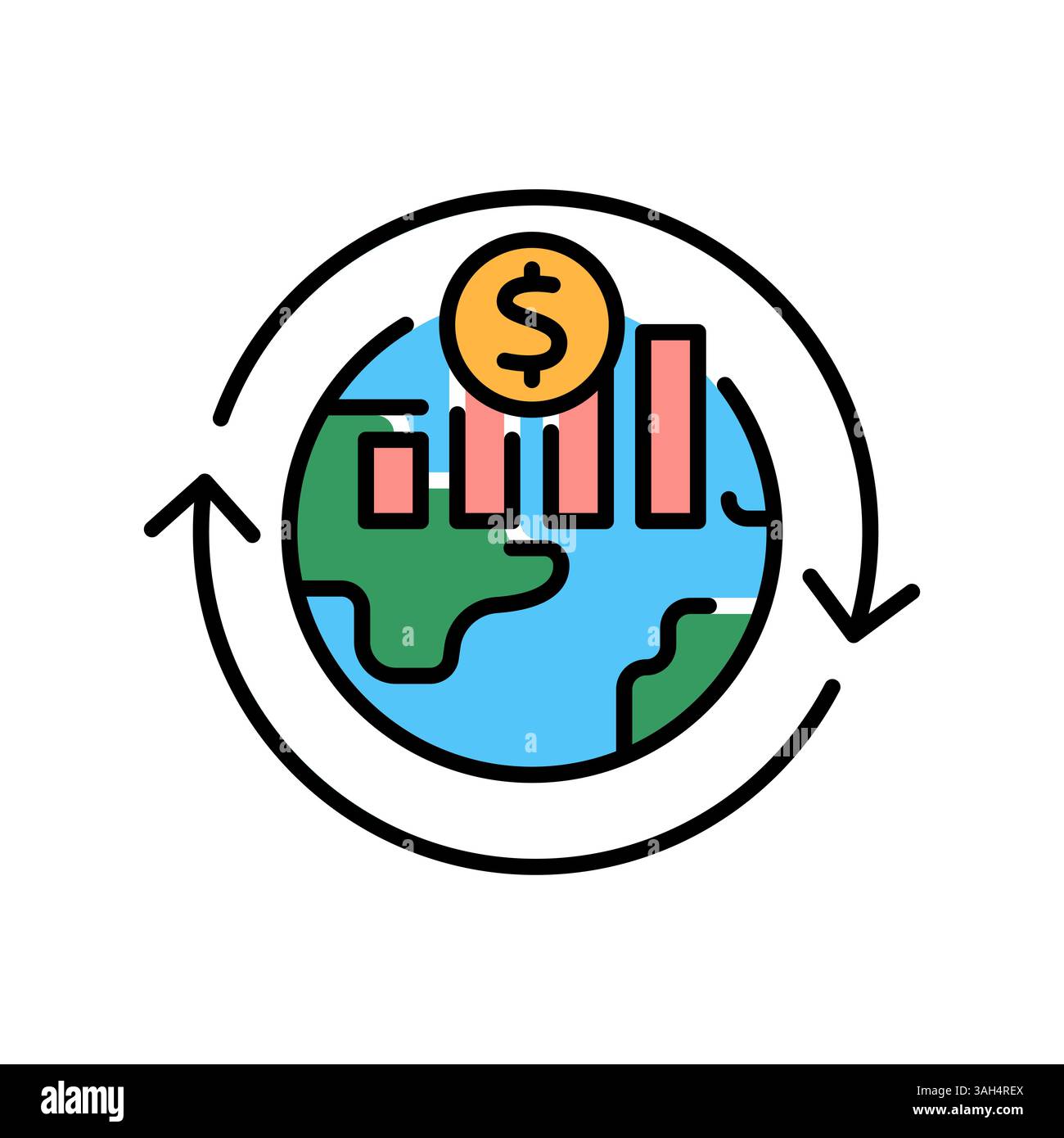 Digital markets line icons Cut Out Stock Images & Pictures - Alamy