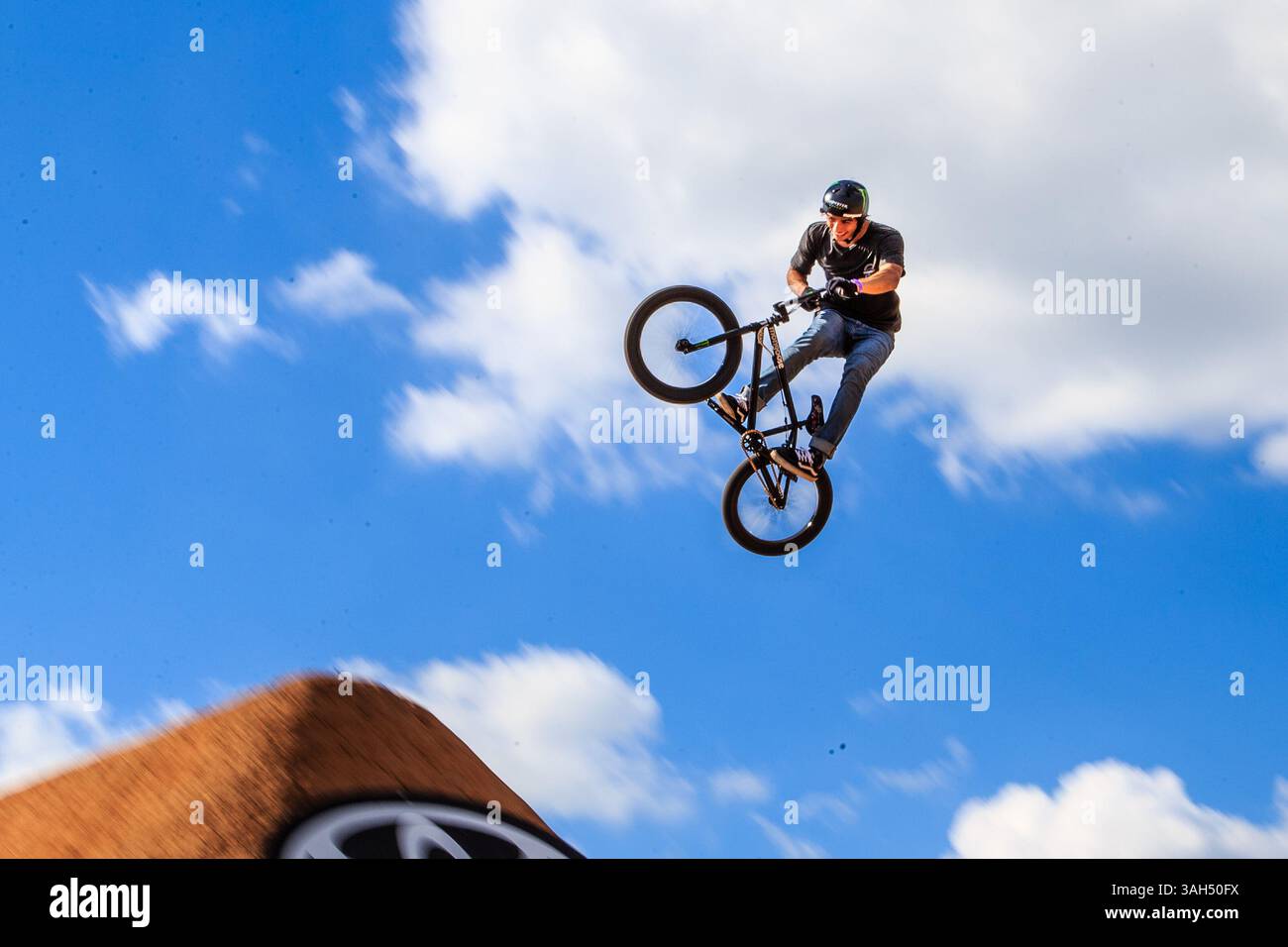 June 4, 2015 - Austin, Texas, U.S - BMX riders get some practice in ...