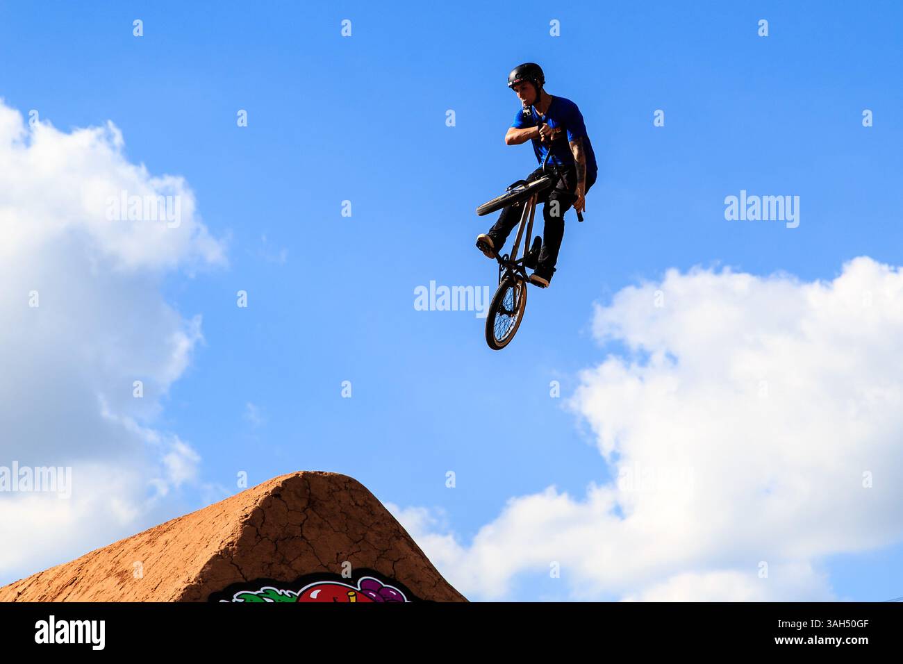 June 4, 2015 - Austin, Texas, U.S - BMX riders get some practice in ...