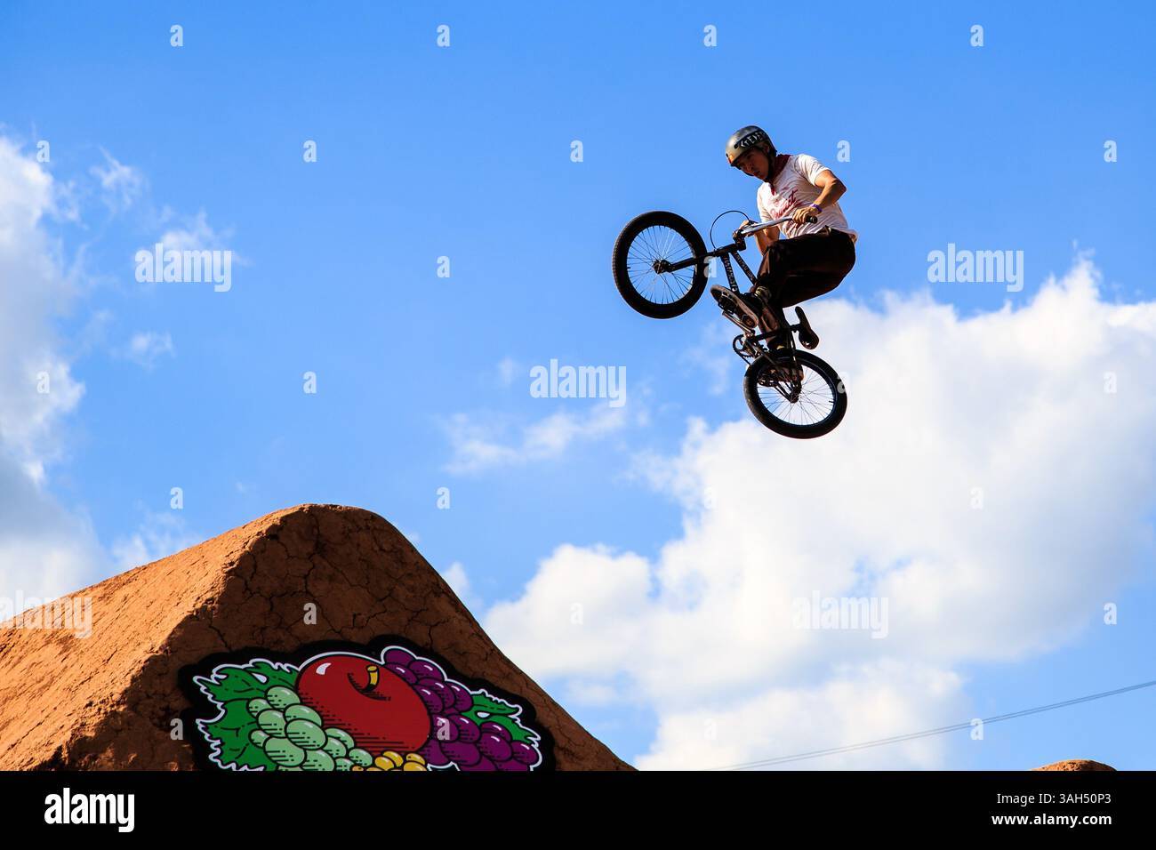 June 4, 2015 - Austin, Texas, U.S - BMX riders get some practice in ...