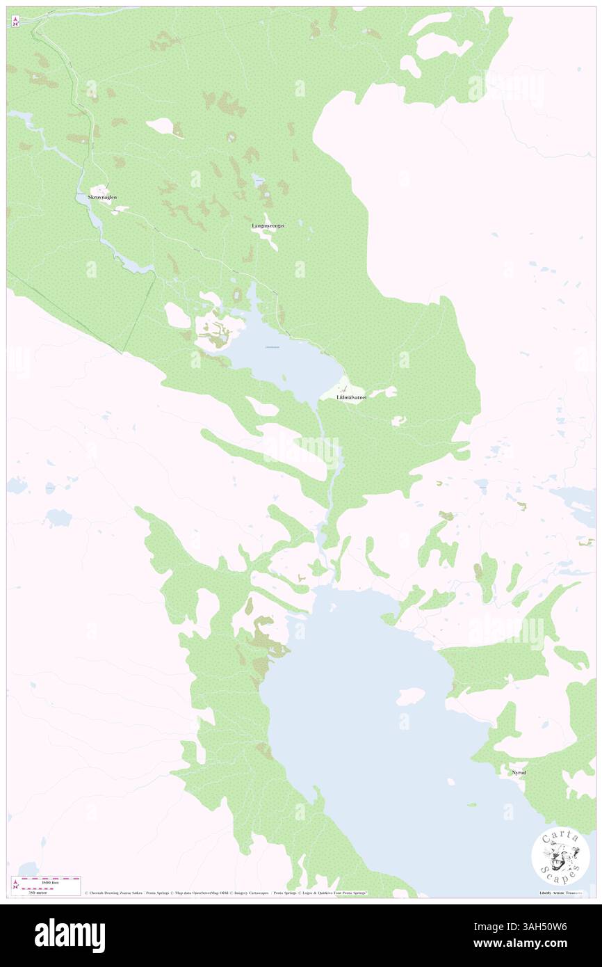 Pallan, Hemnes, NO, Norway, Nordland, N 66 8' 4'', N 14 2' 51'', map, Cartascapes Map published ...